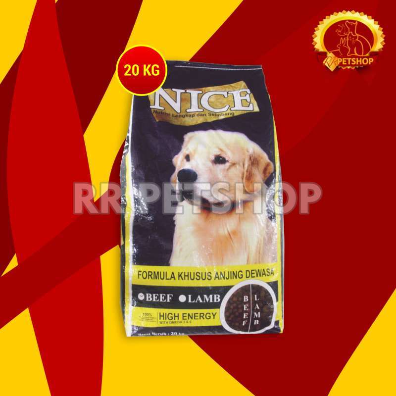Promo Makanan Anjing Nice Dog beef 20kg NiceDog 20 kg / Dog Food Diskon ...