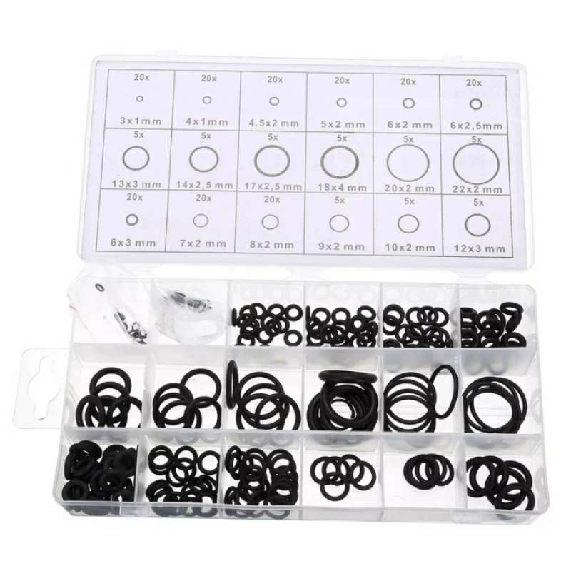 Promo Seal Oring Karet 1 Set Sil Cincin O-ring Rubber Gasket 18 Sizes Diskon 20% Di Seller ...