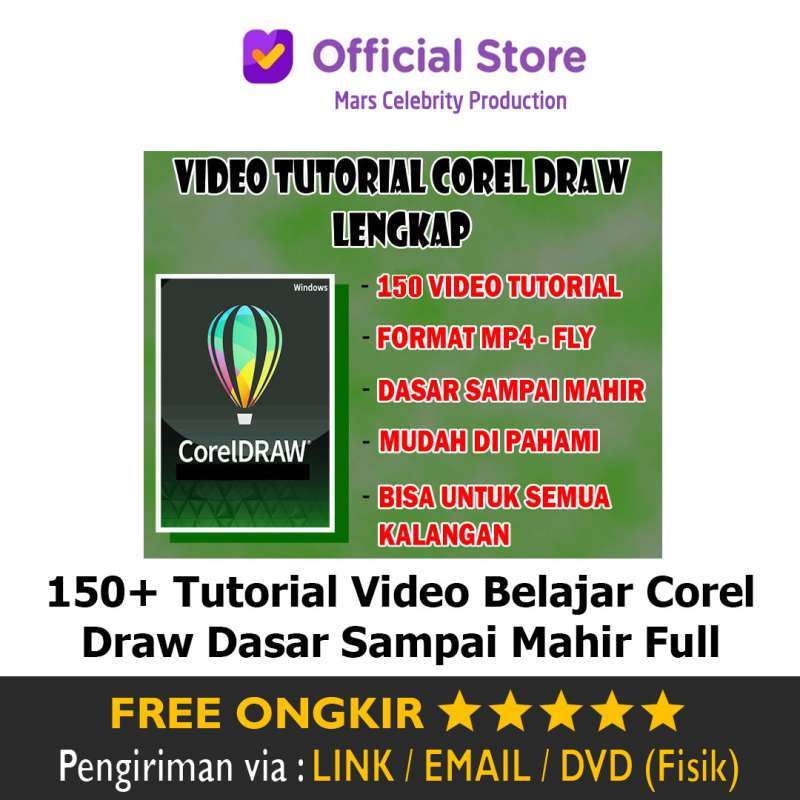 Jual Paket 150+ Tutorial Video Belajar Corel Draw Dasar Sampai Mahir ...