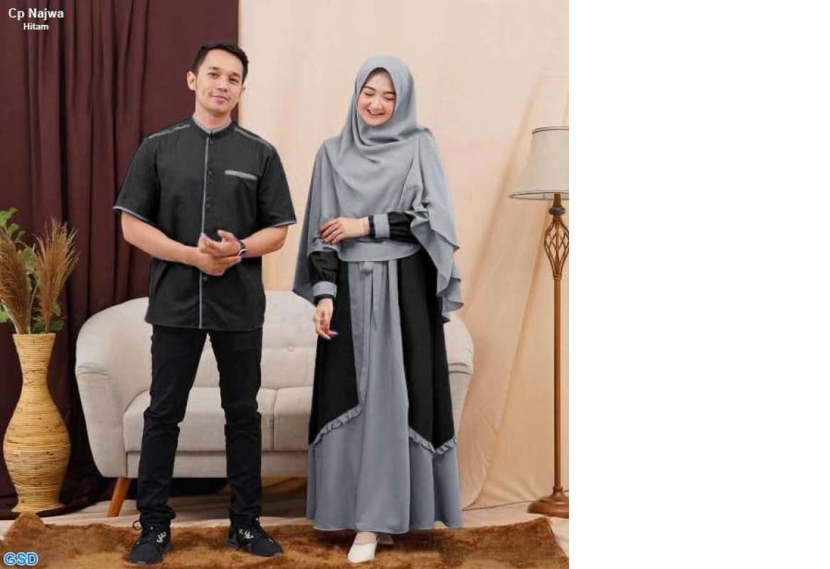 Jual Baju Couple Muslim Hitam Kekinian Terbaru - Harga Promo Juni 2024 ...