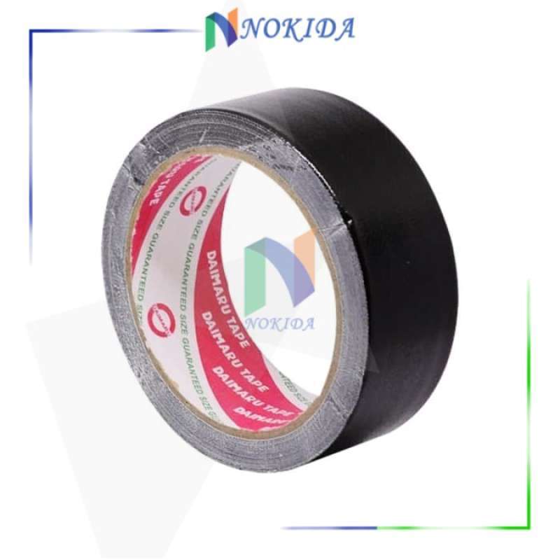 Jual Nokida Lakban Hitam Daimaru 36 MM x 112 M / Tape Cloth Solatip ...