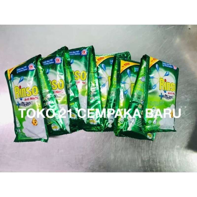 Jual Rinso Deterjen CAIR Wangi CLASSIC FRESH HIJAU 1 renceng isi 12 ...