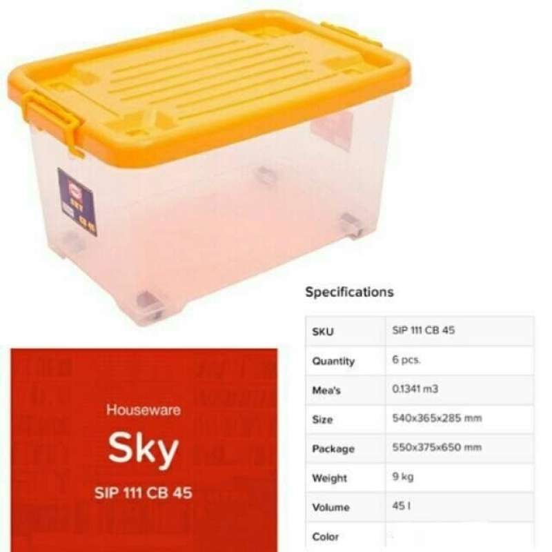Promo Container box plastik roda SHINPO SIP 111 SKY Container CB45 CB ...