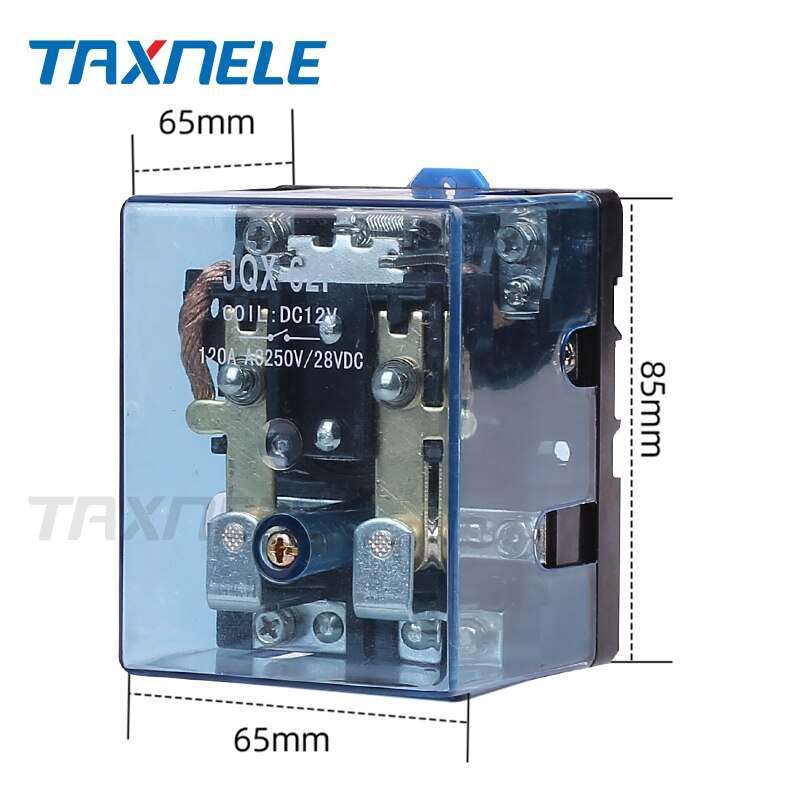 Promo FREE ONGKIR Relai daya tinggi 12V 24VDC 220VAC JQX-62F 2Z 80A ...