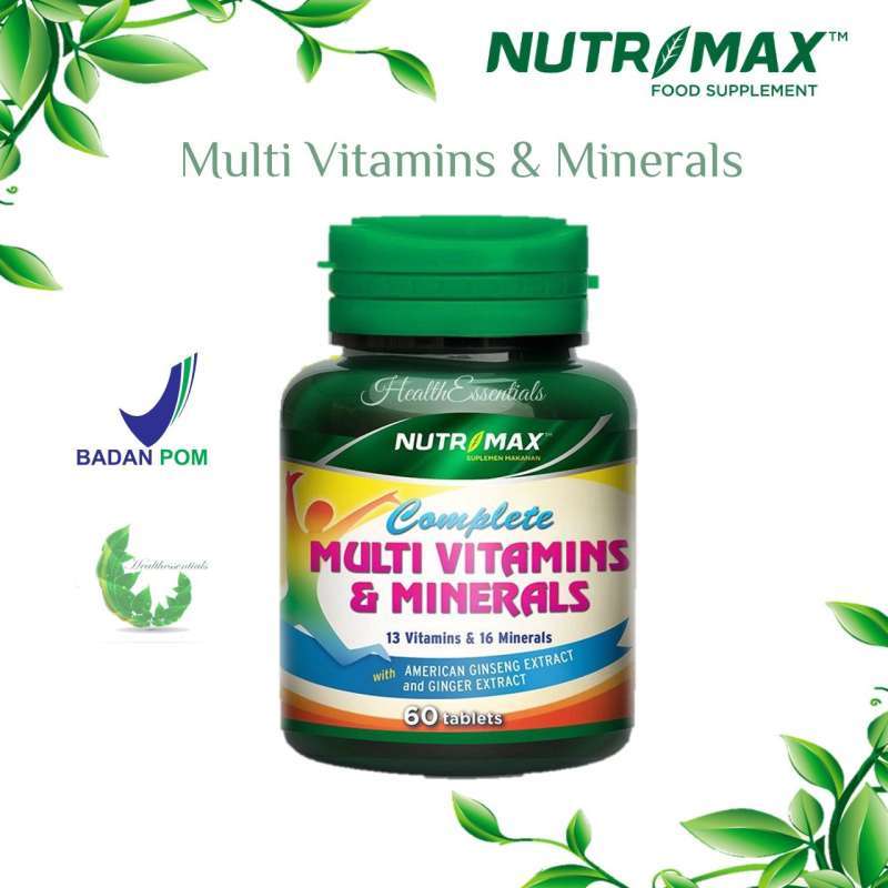 Jual Nutrimax Complete Multivitamins & Minerals 60 Tablets di Seller ...