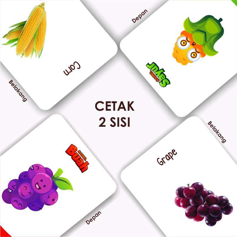 Jual Marbel Buah Dan Sayur Flashcard Di Seller Marbel Junior ...