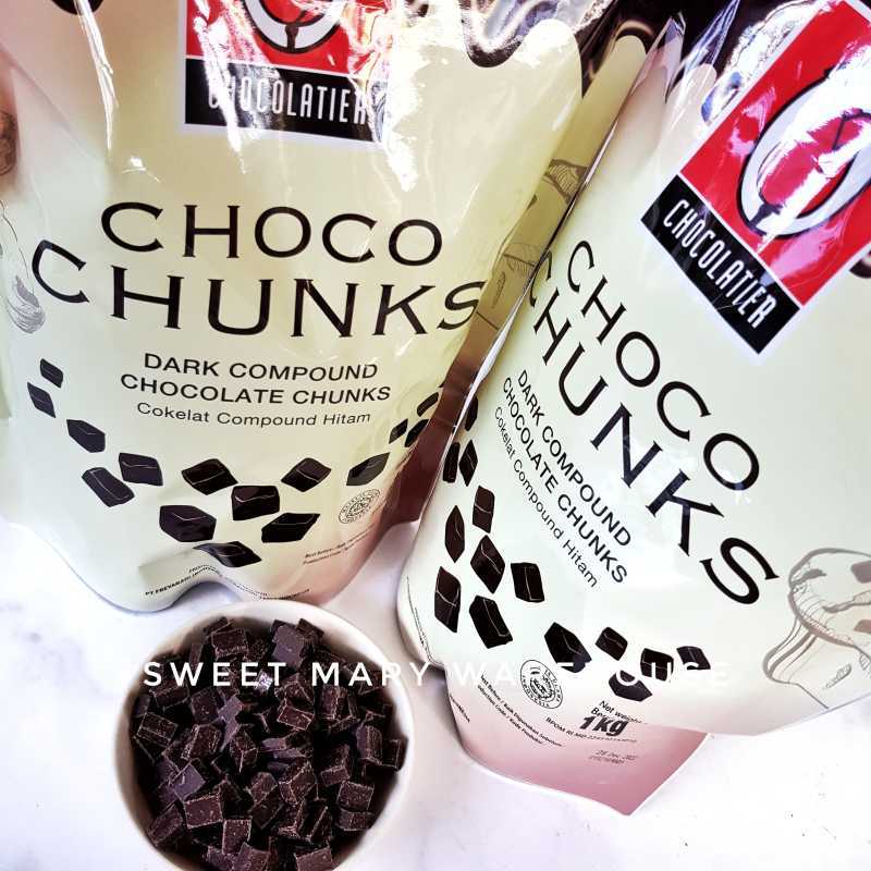Jual Tulip Chocolatier Compound Chunks Chocolate Topping Coklat Dadu ...