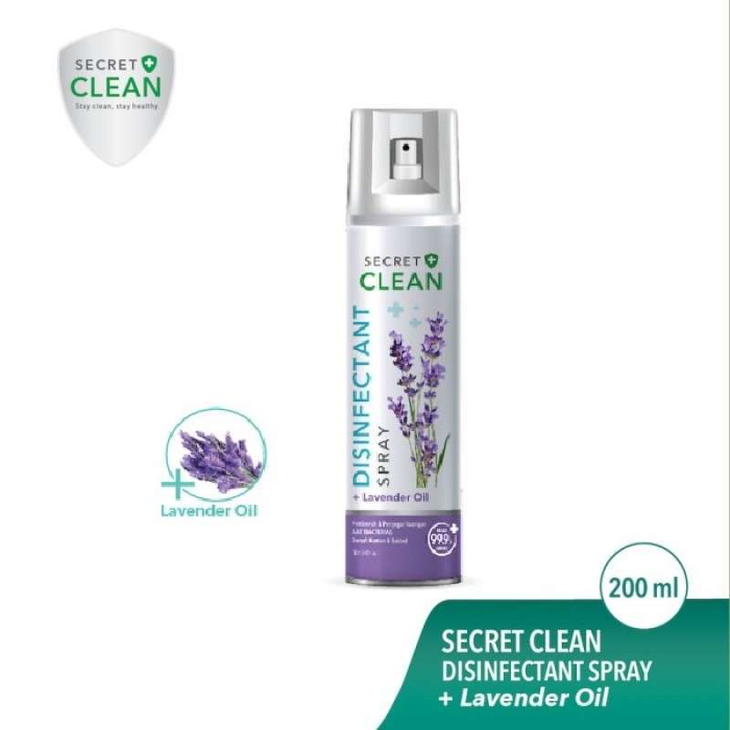 Jual Secret Clean Disinfectant Spray 200 ml - Lavender / Green Tea ...