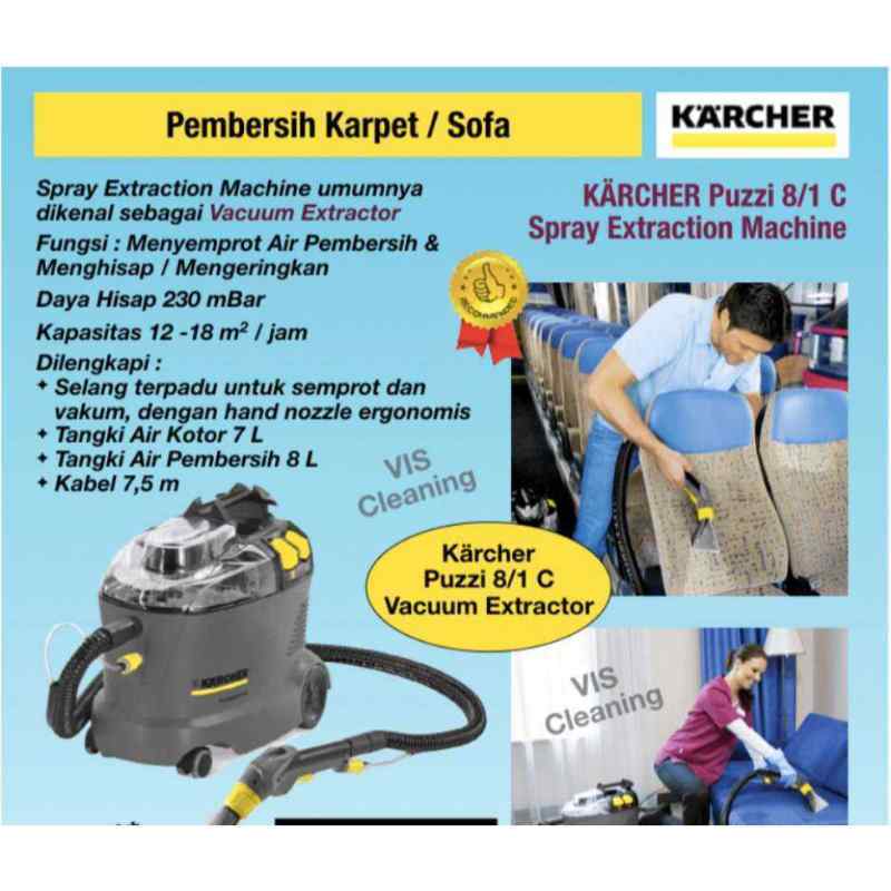 Jual Spray Extraction Cleaner Karcher Puzzi 8/1 (Vacuum Extractor) di ...