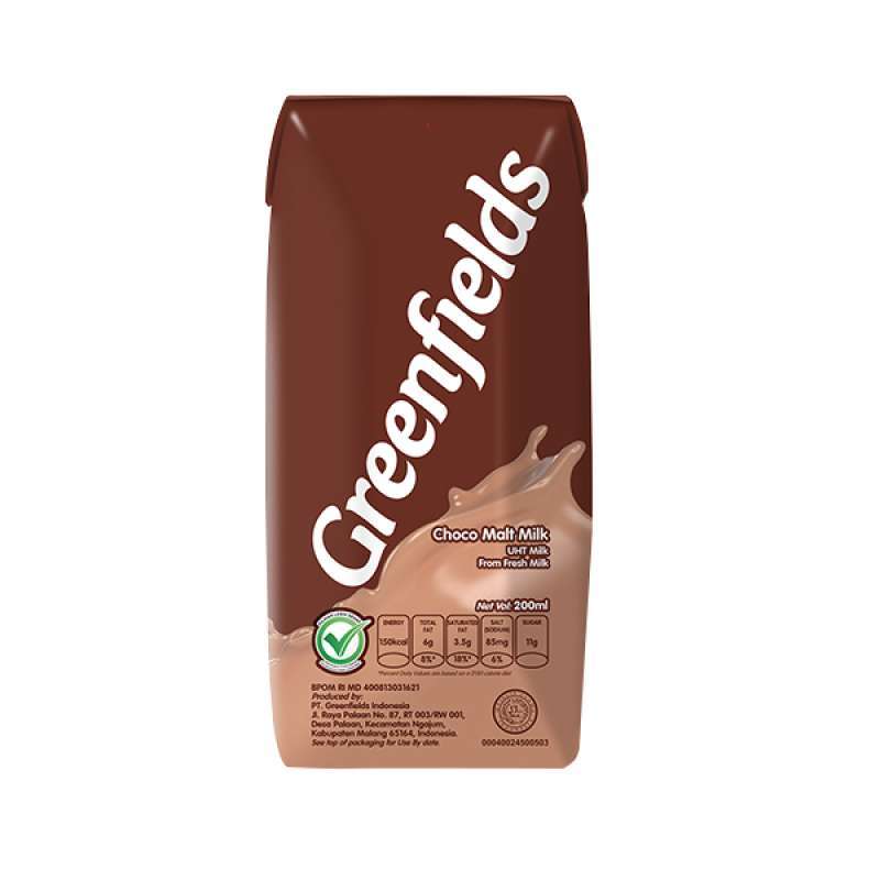 Jual GREENFIELDS UHT CHOCO MALT 200 ML di Seller Hypermart Ciledug ...