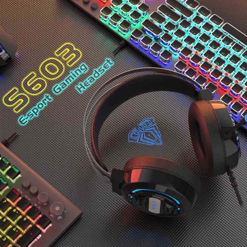 Jual Headset Gaming AULA S603 – RGB Breathing PC/Mobile Dengan Splitter ...