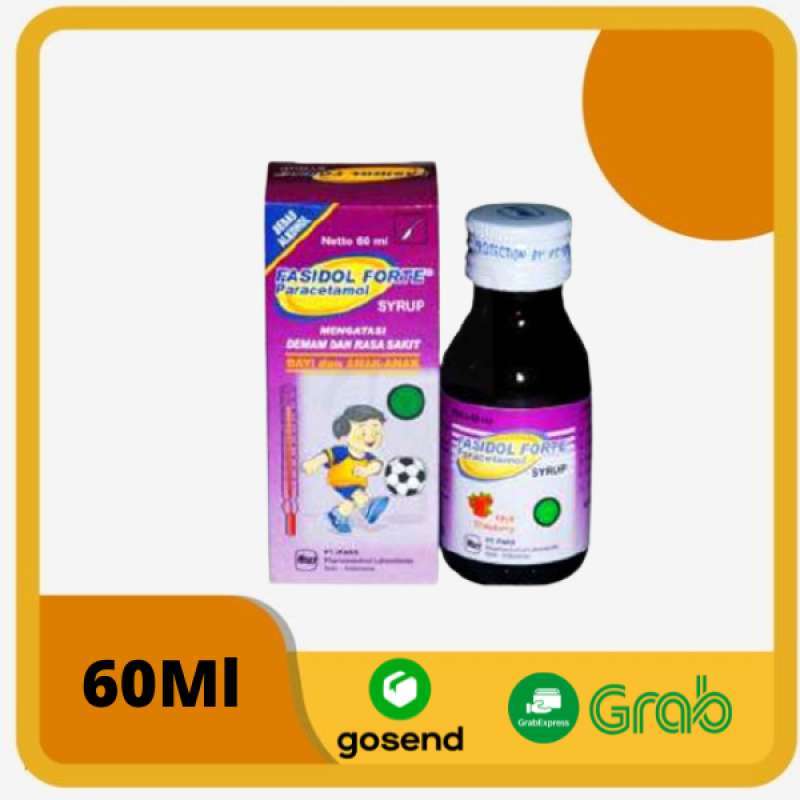 Promo Fasidol Forte Paracetamol Sirup - 60ml Diskon 59% di Seller ...