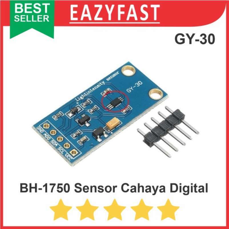 Jual GY-30 BH1750 Digital Light Intensity Sensor Intensitas Cahaya ...