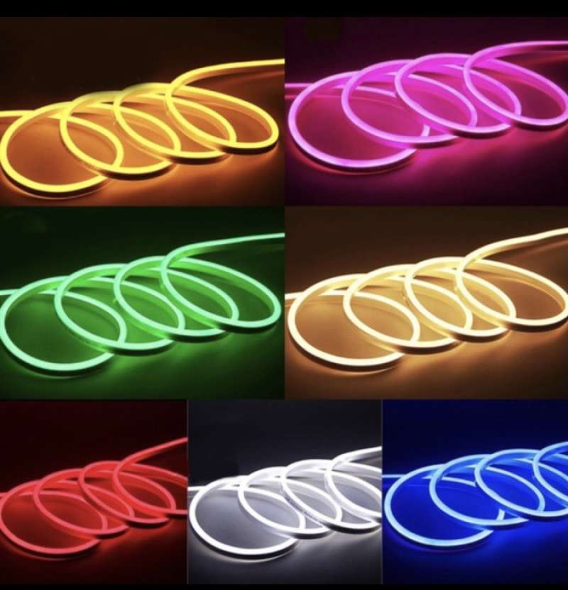 Jual PROMO PAKET LAMPU LED NEON FLEX 12V 5 METER LENGKAP TINGGAL COLOK ...