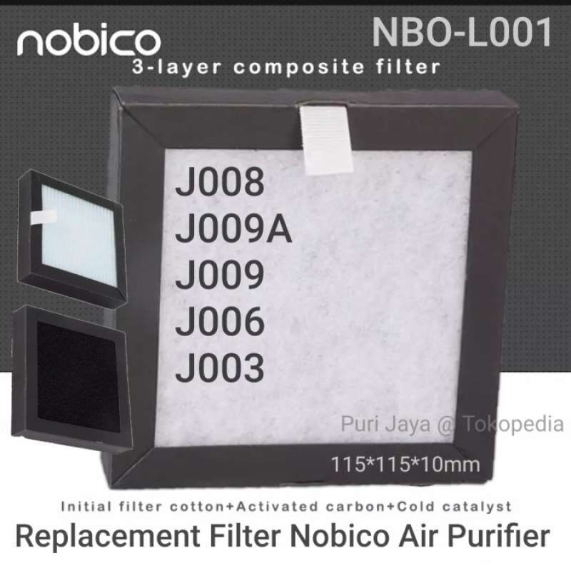 Jual SALE FILTER NOBICO HEPA AIR PURIFIER ION UDARA CARBON J008 J009A J006 J003 di Seller ...