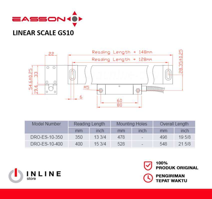 Jual Easson Linear Scale Gs20 Linear Encoder Gs20 Di Seller Ikm ...