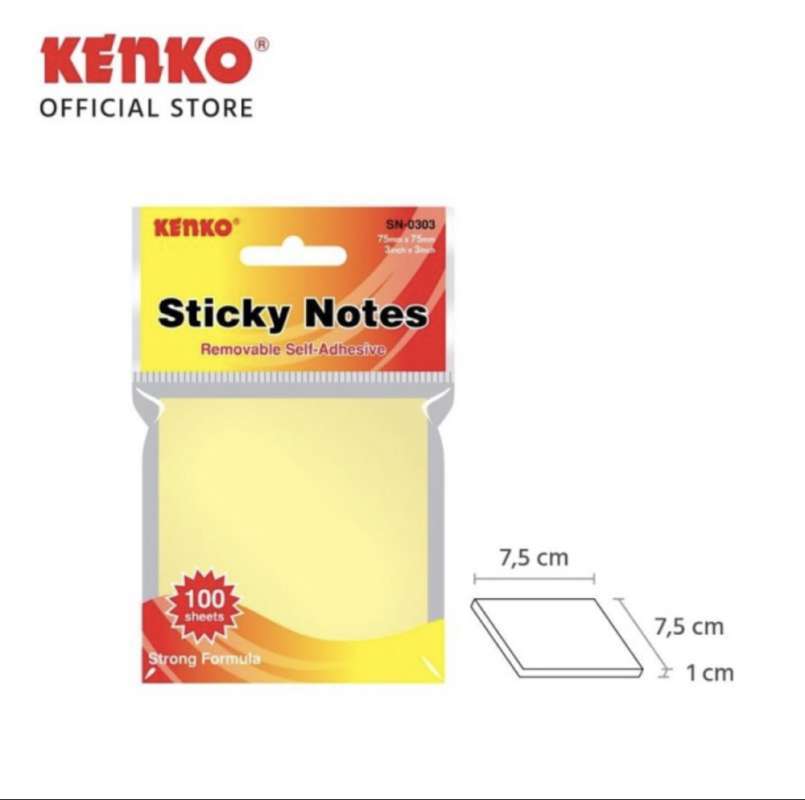 Jual BOS KENKO Sticky Note SN-0303/ Sticker Kertas/ Reminder/ Buku ...