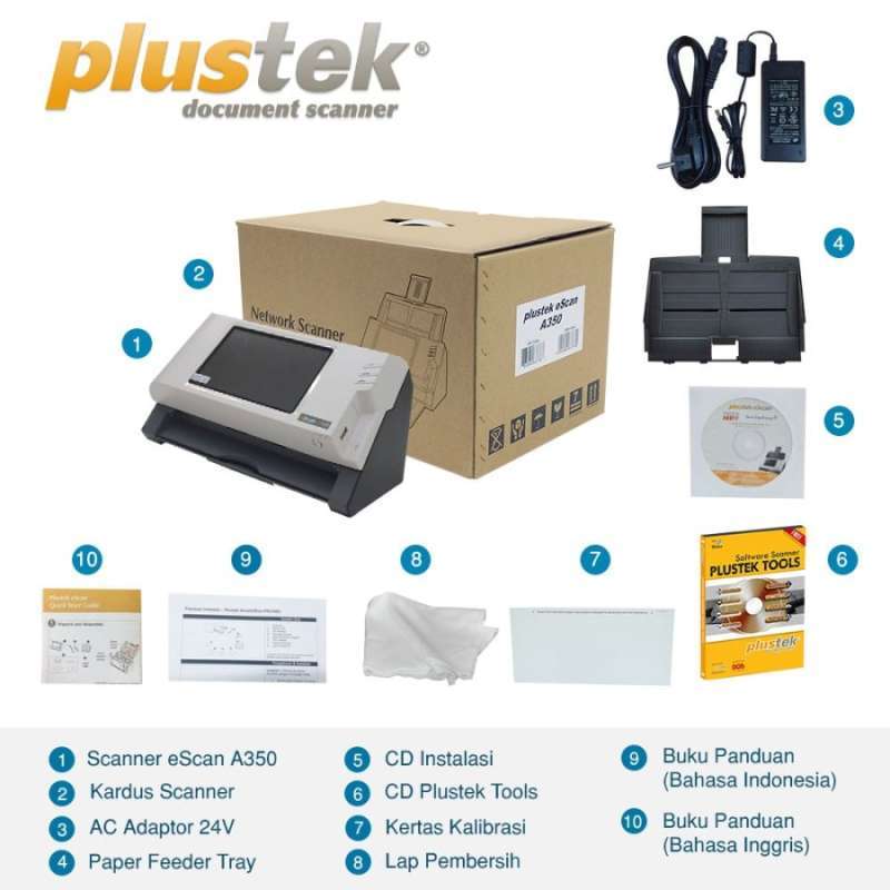 Jual Scanner Plustek eScan A350 Wifi-Network - 25 lbr/mnt - Duplex di Seller ITPRO Teknologi ...