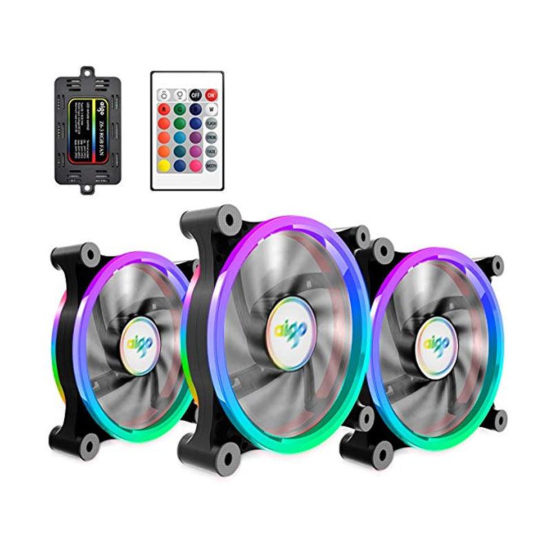 Jual Aigo Fan Z6-3 Rgb Fan Casing Komputer [extra 2 Unit Fan] Di Seller ...