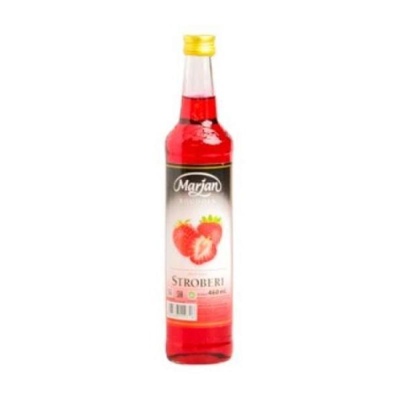 Jual Marjan strawberry syrup 460ml btl di Seller Farmers Family Buaran ...