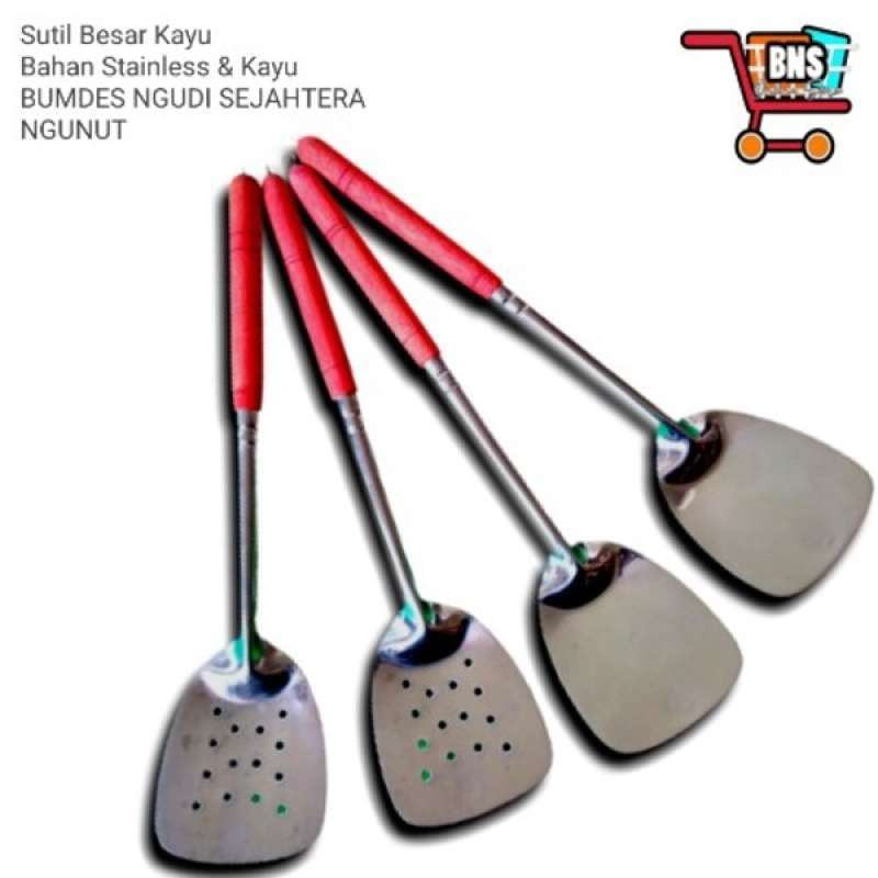 Jual SPATULA / SUTIL BESAR [ KAYU ] di Seller BNS SNACK KITA - Ngunut ...