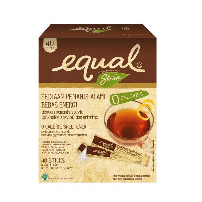 Jual Equal Naturals Stevia - Pemanis Stevia Nol Kalori 40 sticks di ...