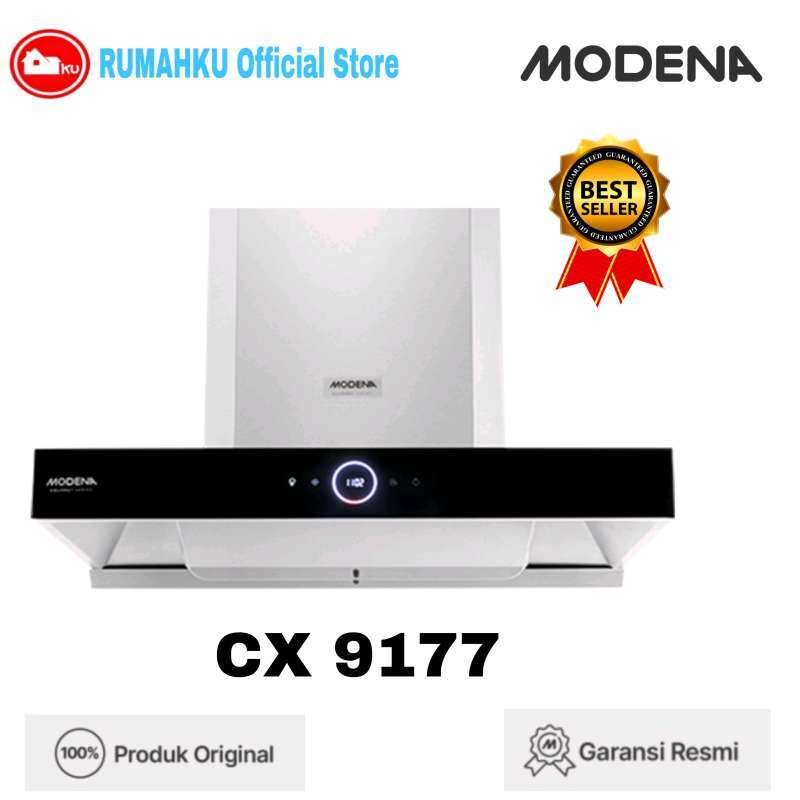 Jual MODENA CX 9177 Chimney Wall Cooker Hood [90 cm] - Silver di Seller ...