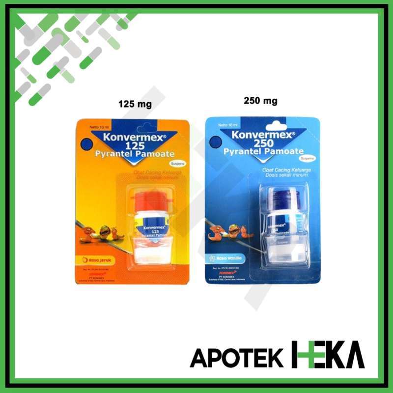 Jual Konvermex Suspensi Obat Cacing Sirup 125 Mg / 250 Mg Di Seller ...