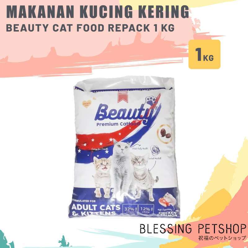 Jual MAKANAN KUCING BEAUTY CAT FOOD 1KG / CATFOOD BEAUTY CAT 1 KG di ...