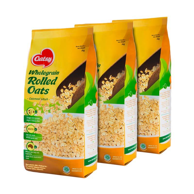 Jual Oatsy Rolled Oats Oatmeal [1 Kg/ Triple Pack] Di Seller Oatsy ...