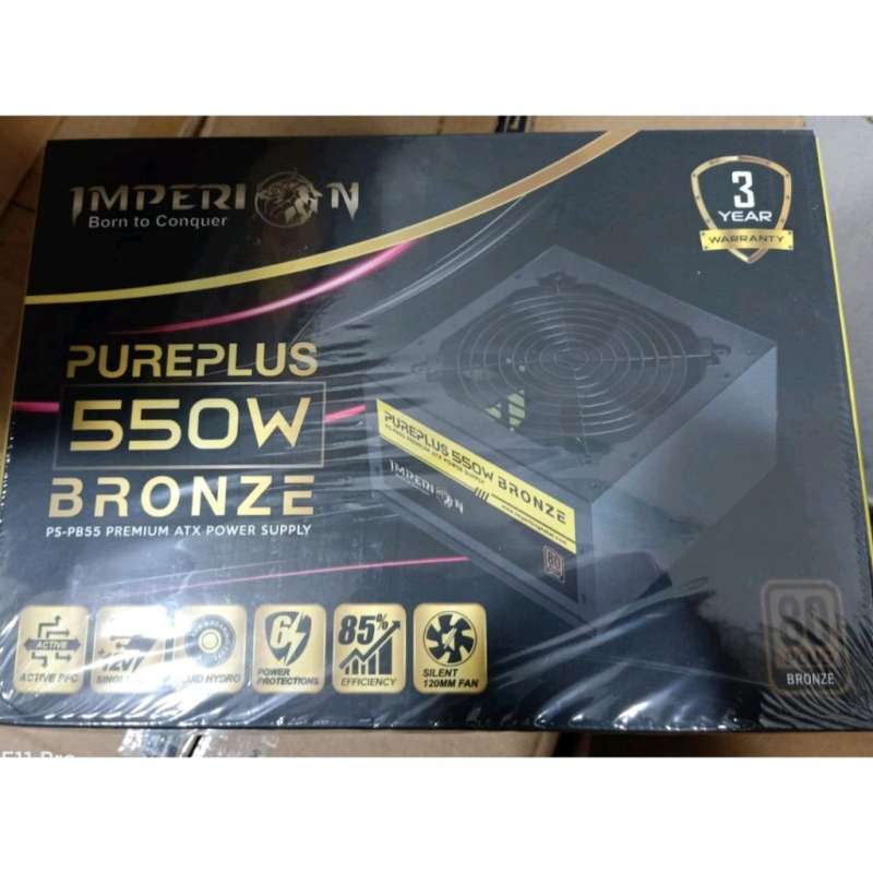 Jual PSU IMPERION 550W PURE 80+ BRONZE POWERSUPPLY 500WATT 80PLUS di ...