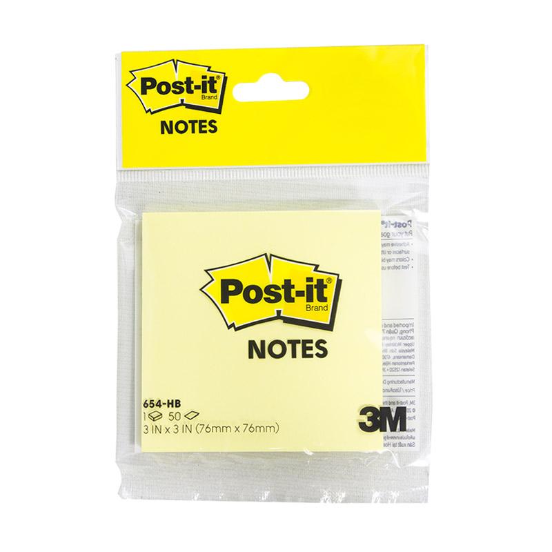 Jual 3M 654-HB Post It Notes - Kuning [3 x 3 cm] - Yellow di Seller ...