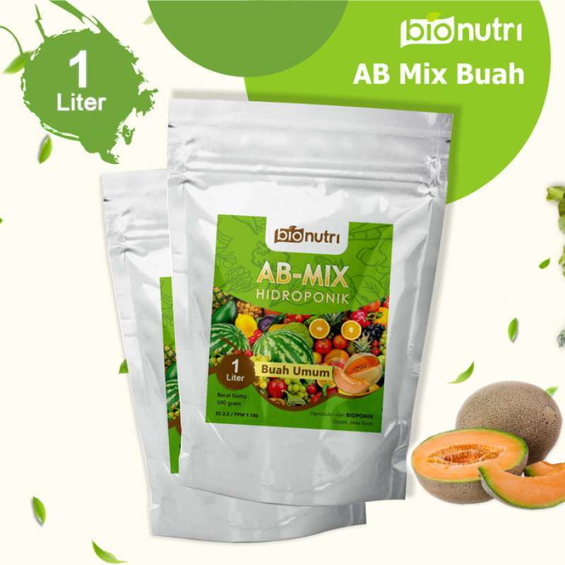 Jual Pupuk Nutrisi AB Mix Hidroponik Tanaman Buah 1 Liter - Bionutri di ...
