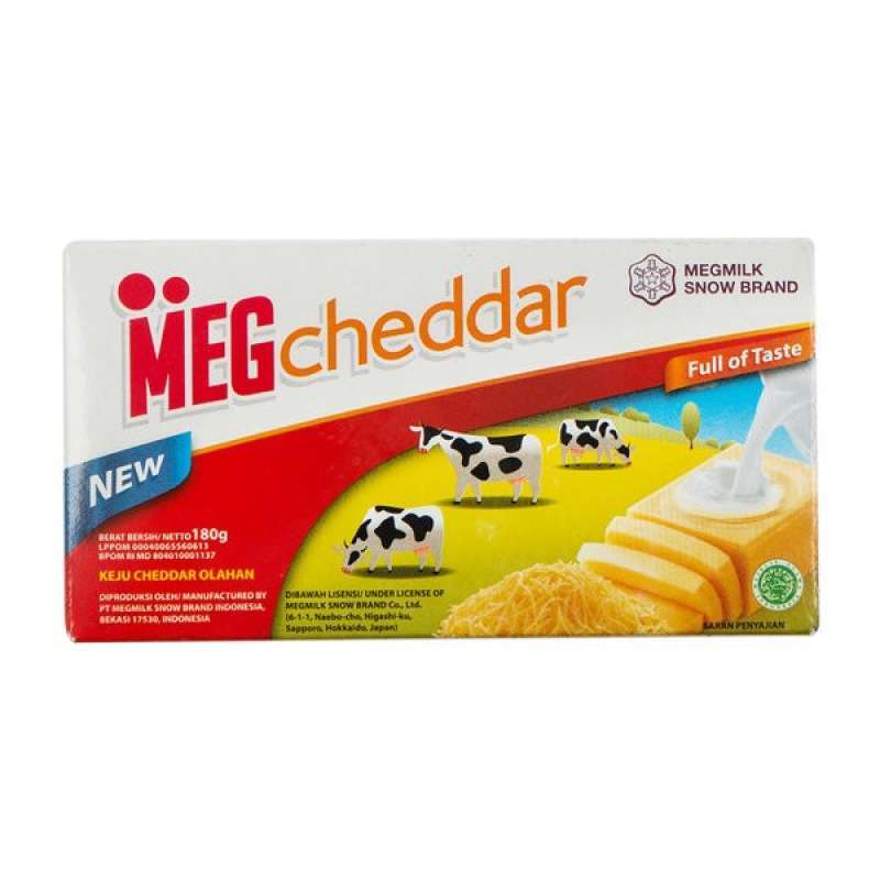 Promo MEG Cheddar Cheese 160g - Keju Chedar Balok - Merah Diskon 20% di ...
