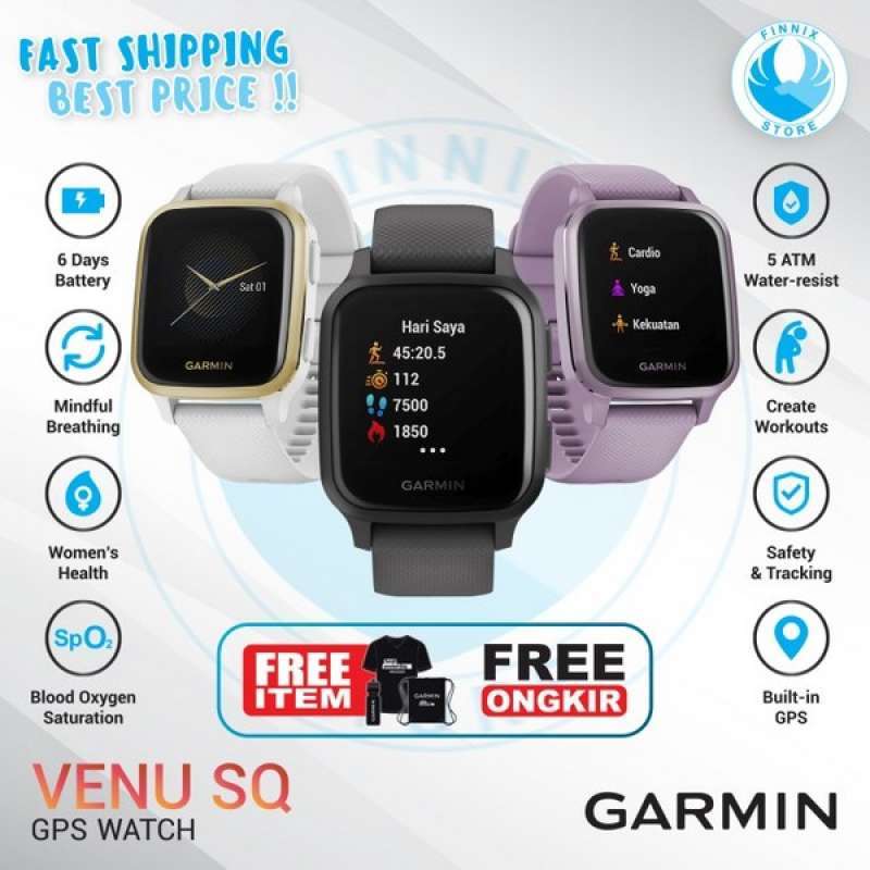 Jual Garmin Venu Sq / Smartwatch Garmin Square - Garansi Resmi Tam 2 Tahun di Seller HoliDick ...