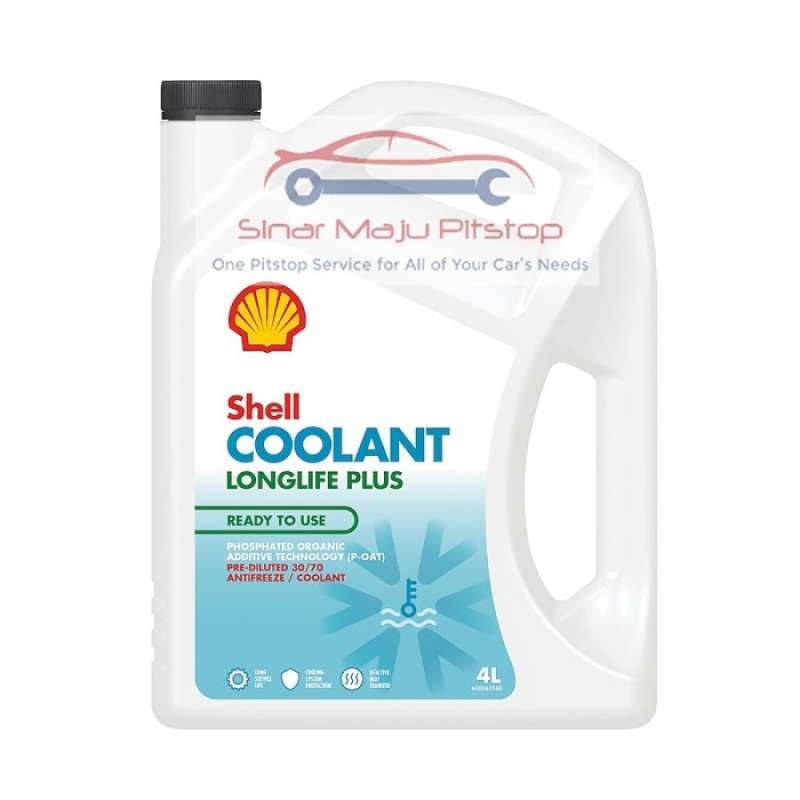 Promo Shell Coolant Longlife Plus 4 Liter Original Cairan Pendingin ...