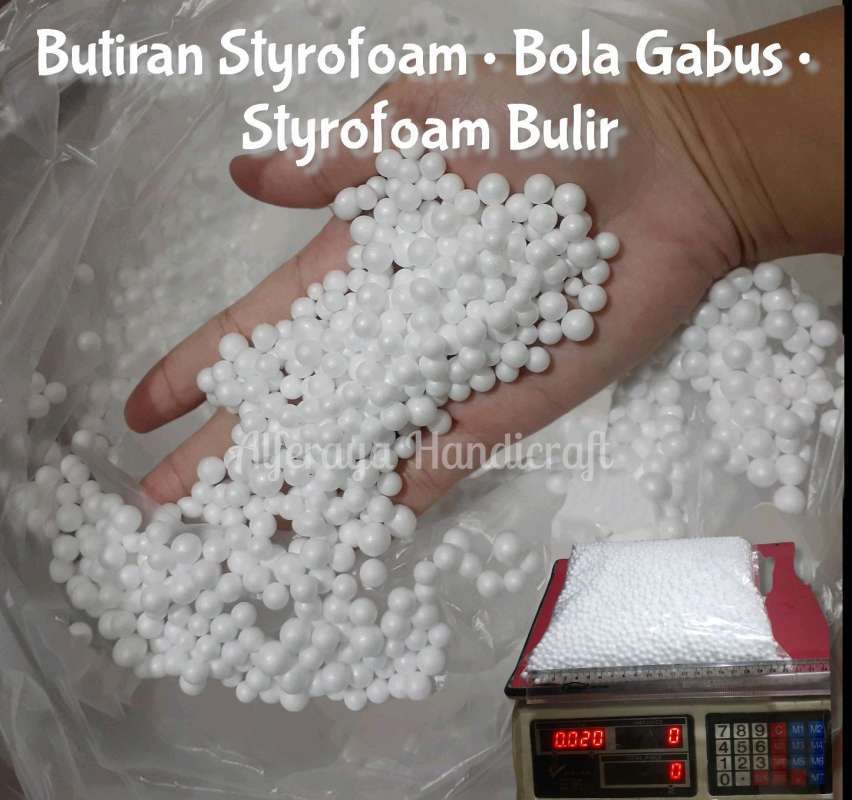 Jual Styrofoam Butiran • Styrofoam Bulir • Bola Bola Gabus Kecil ...