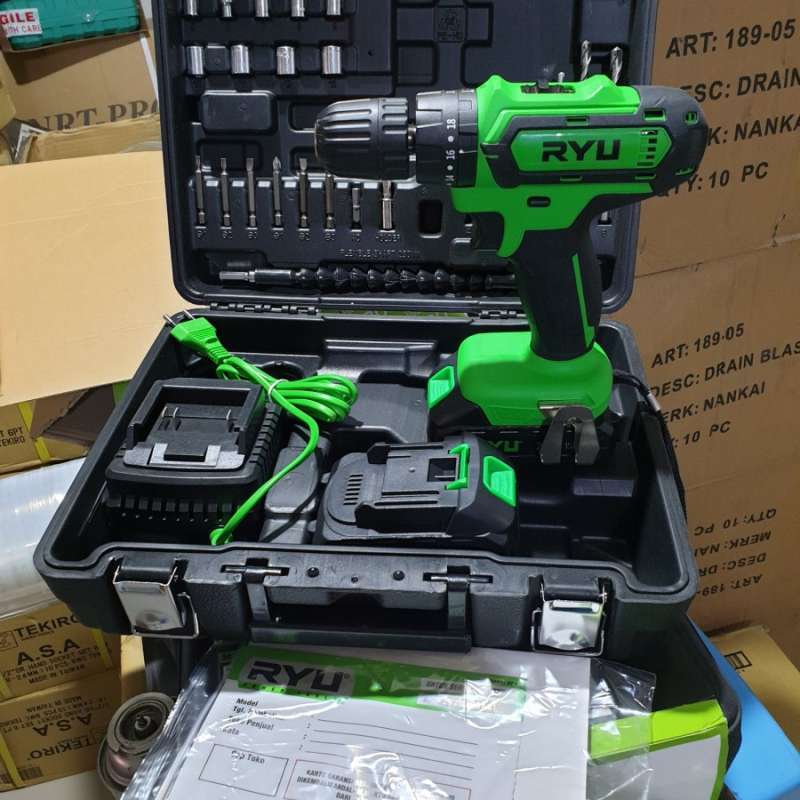 Jual CORDLESS IMPACT DRILL RYU RCI20V RCI 20V MESIN BOR BATRE BATERAI RYU di Seller ETronik ...