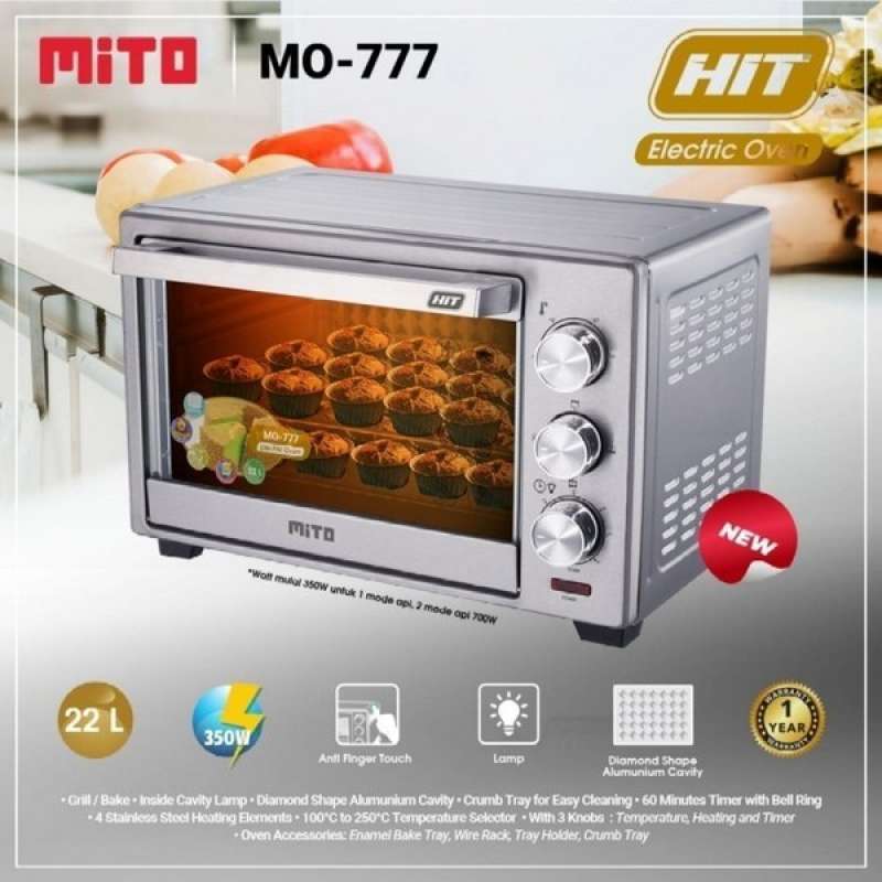 Promo Oven Mito Hit Mo-777 Electric Oven Listrik 22Liter 350 Watt ...