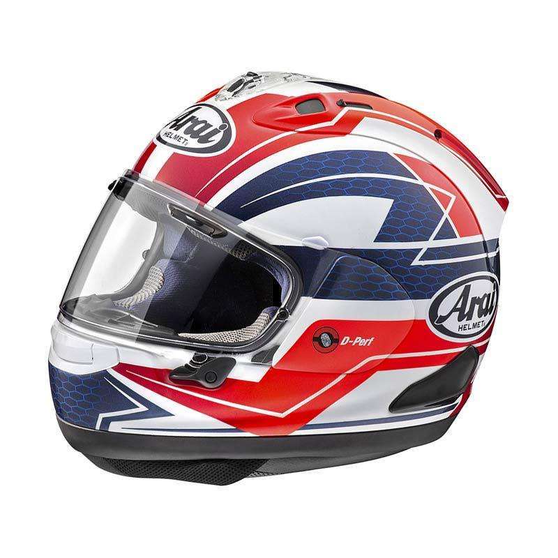 Jual Arai SNI RX7X Curve Red Helm Full Face - Grapic Red White Blue di ...