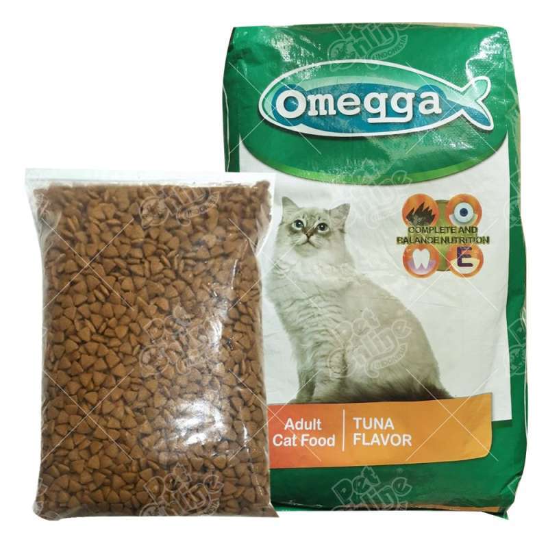 Jual omega cat food makanan kucing omega repack 1kg-adult tuna di ...