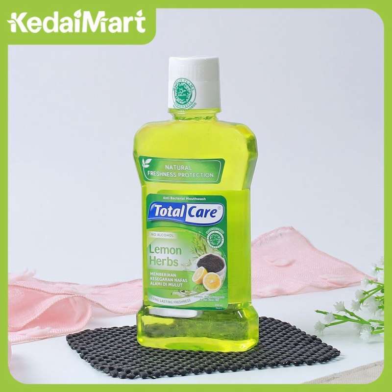 Jual Total Care Mouthwash Lemon Herbs 250 ml di Seller KedaiMart ...