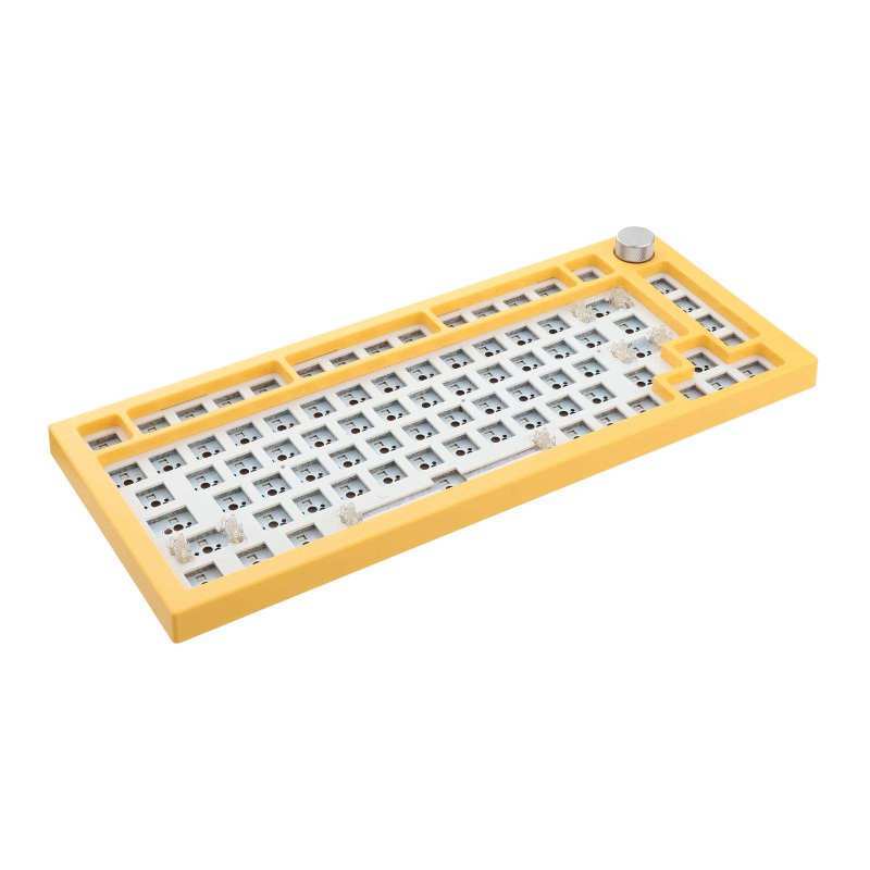 Promo Mechanical Keyboard DIY Kit Hot Swappable Nt75 for PC Yellow ...