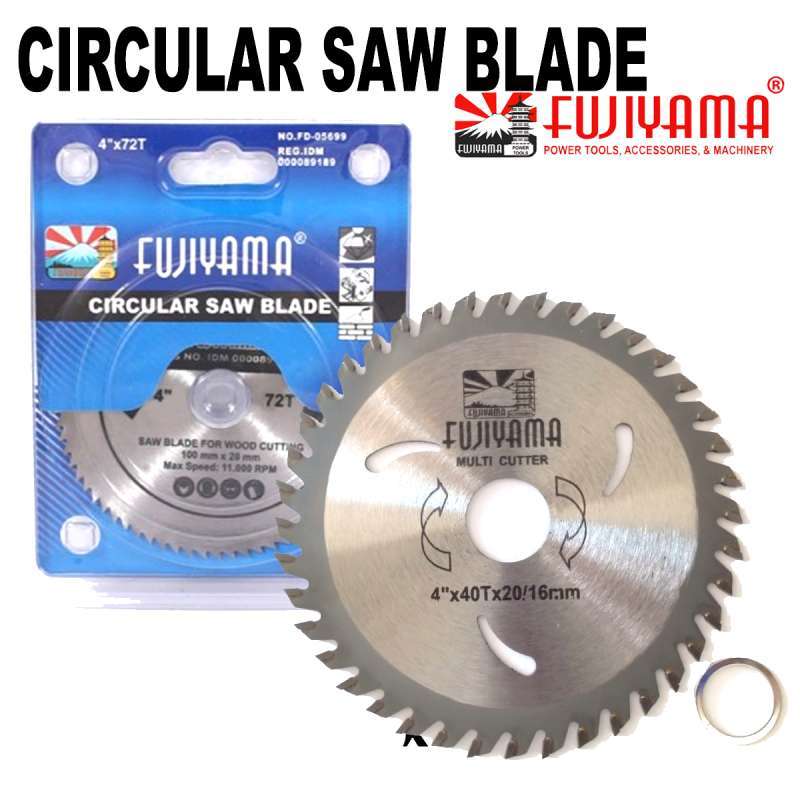 Jual Mata Gergaji Potong Kayu / Multi Cutter Kayu-Pvc 4x40T FUJIYAMA di ...