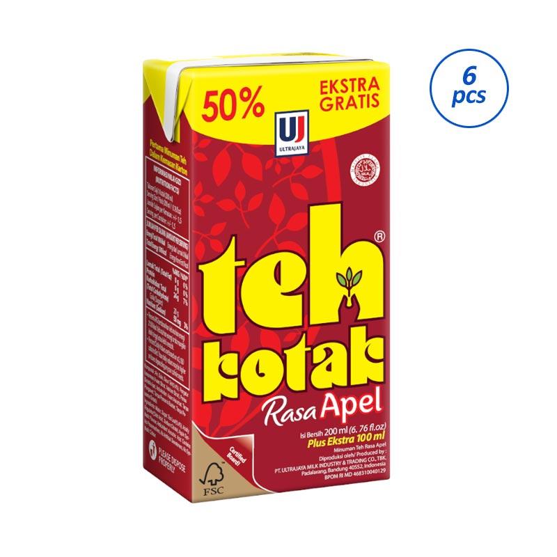 Jual TEH KOTAK Rasa Apel [300 mL/ 6 Pcs di Seller Ultra Milk Official ...