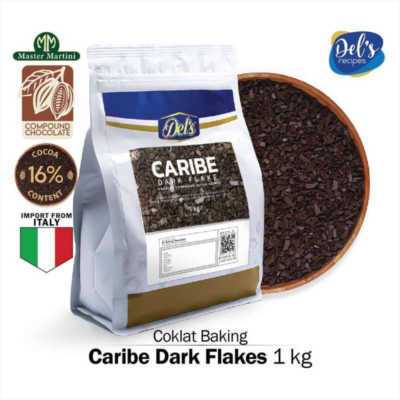 Jual Caribe Dark Chocolate Flakes - Premium Quality 1KG - di Seller Del ...