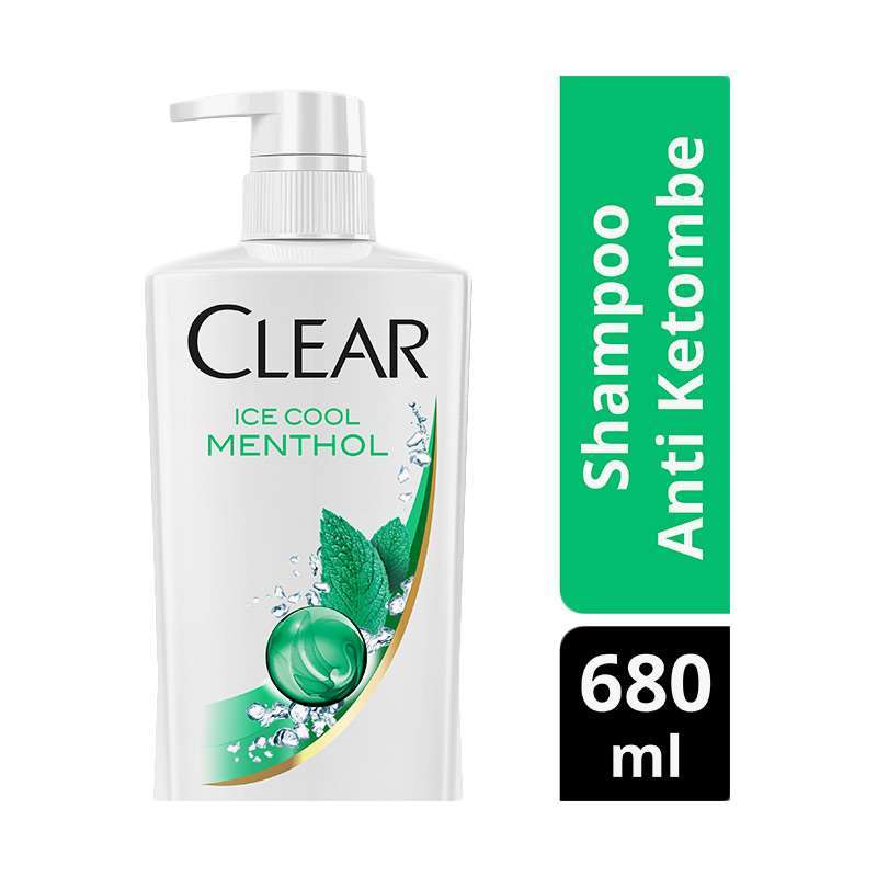 Jual Clear Shampoo Anti Ketombe Ice Cool Menthol 680ml di Seller Toko ...