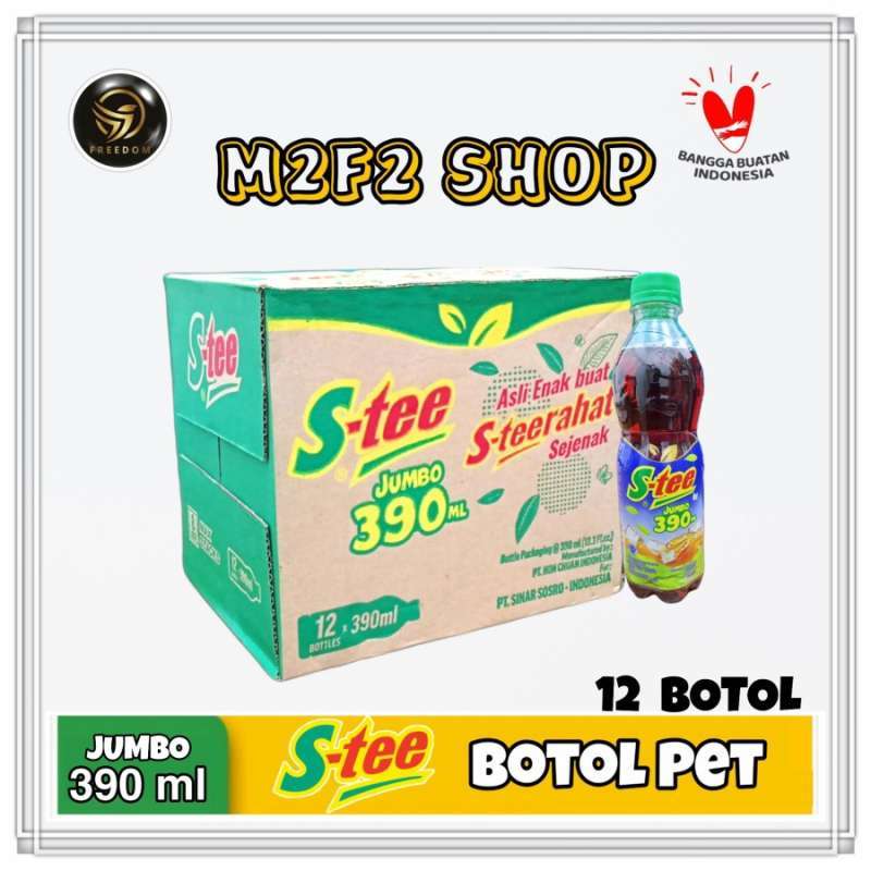 Promo S-tee | Stee Jumbo Minuman Teh Botol Pet - 390 Ml (kemasan Karton ...