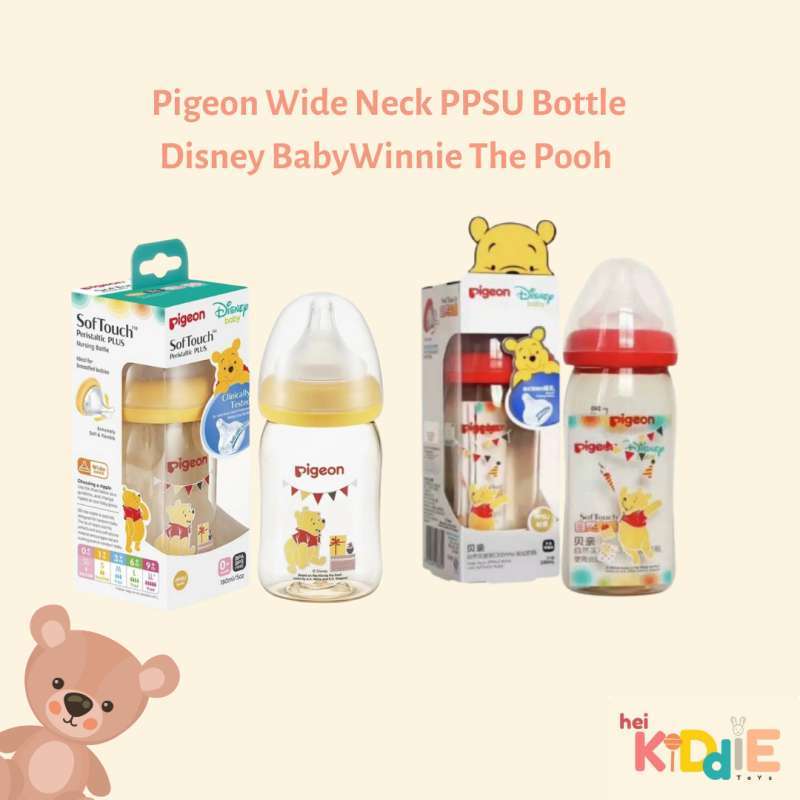 Jual Pigeon Ppsu Wide Neck Mickey Winnie The Pooh 160 Ml 240 Ml - 240 Ml Winnie The Pooh Di ...