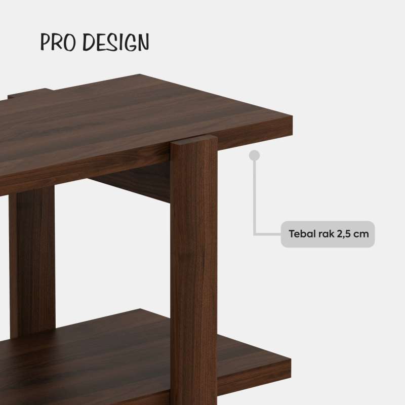 Promo Pro Design Marsden Rak Display [2x1] - Brown Walnut Diskon 31% Di ...